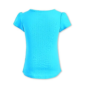 L.O.L. Surprise! Dolls Girls’ Short Sleeve Shirt 4 Pack for Little and Big Kids – Grey/Pink/Red/Blue