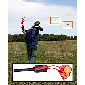 MTM EZ-DT-40 EZ-Double Throw Clay Target Thrower, 31", USA Made, Black