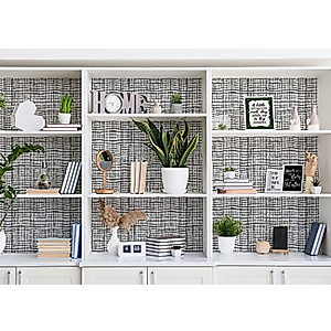 Teacher Created Resources Black Freestyle Grid Peel and Stick Decorative Paper (TCR70009) 17-1/2" inches x 10 feet