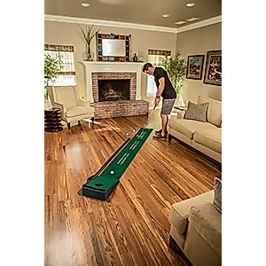 SKLZ Accelerator Pro Indoor Putting Green with Ball Return, 9 Feet x 16.25 Inches