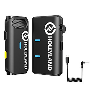 Hollyland Lark M1(1TX+1RX) Bundle with 3.5mm TRS Male to USB Type C DSP Headphone Jack Audio Adapter Cable