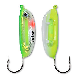 Northland Tackle Glo-Shot Jig - 3/8 Oz - 2/Card - Metallic Gold
