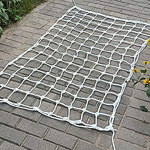 AEINNE Safety Netting for Fall Prevention, Safety Netting for Stairs Kids Balcony Safety Net Patio Child Rope Netting Bannister Fence Railings Children Protective Protection Nylon Cargo Nets, White
