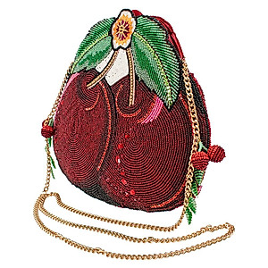 Mary Frances Wild Cherry Crossbody Clutch