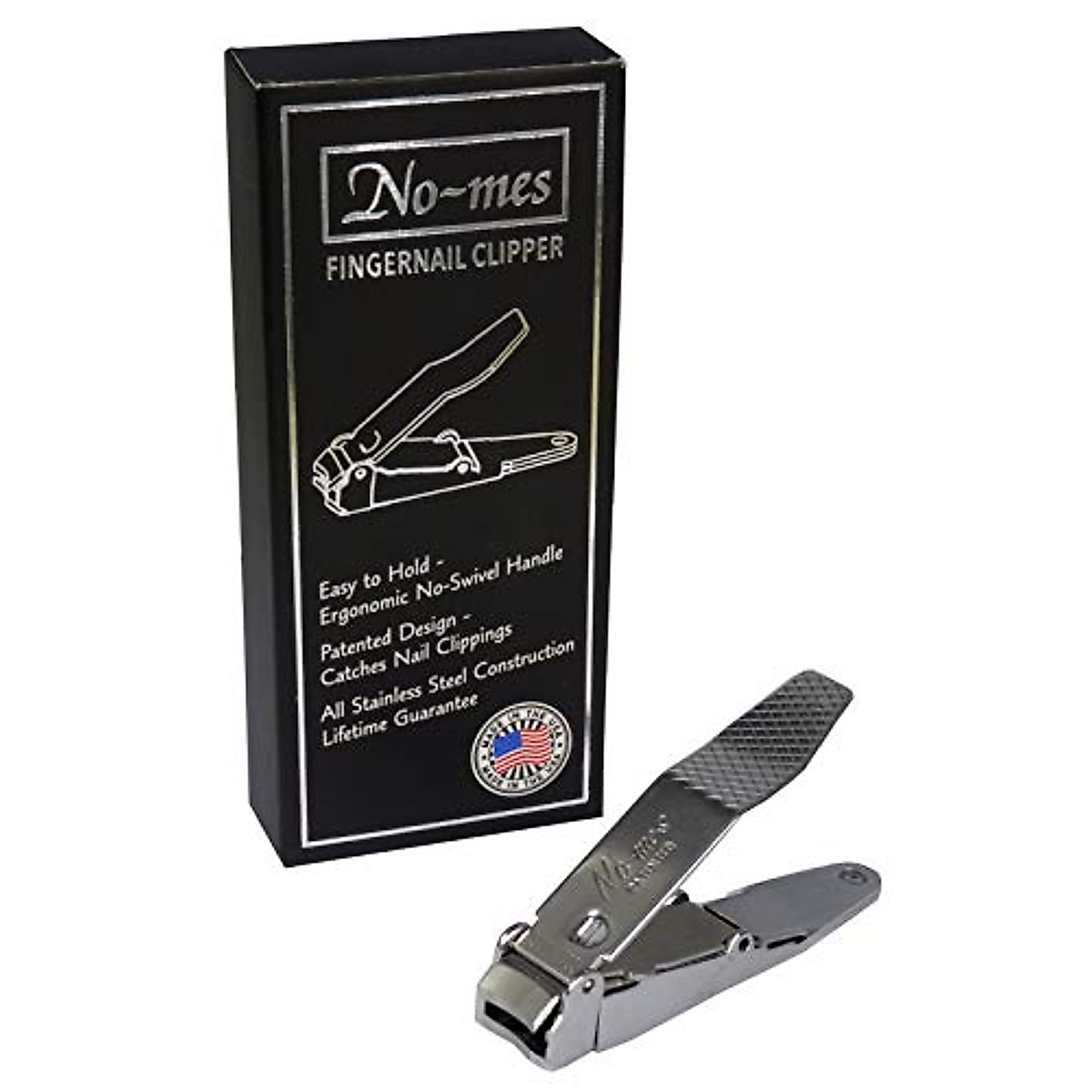 Genuine No-mes Fingernail Clipper, Catches Clippings, Made in USA