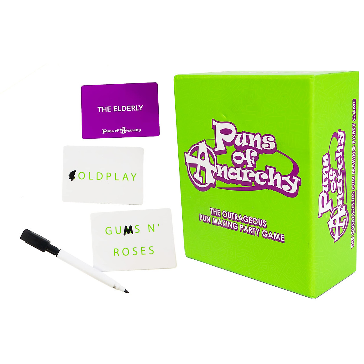 Puns of Anarchy - The Outrageous Pun-Making Game - No Bands, Movies, or Famous Things are Safe from Becoming Hilarious Wordplay Game for Creative People