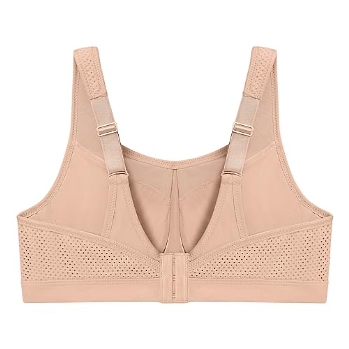 Full Figure Plus Size High Impact Wonderwire Sports Bra Underwire #9066 Café