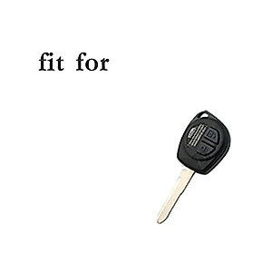 SEGADEN Silicone Cover Protector Case Holder Skin Jacket Compatible with SUZUKI 2 Button Remote Key Fob CV4545 Black