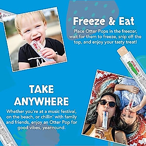 Otter Pops Freezer Bars, 100% Fruit Juice Ice Pops, Original Flavors (80ct – 2oz bars)