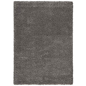SAFAVIEH Royal Shag Collection 4' x 6' Dark Grey RYG115I Non-Shedding Living Room Bedroom Dining Room Entryway Plush 2-inch Thick Area Rug