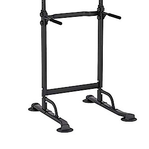 SogesPower Power Tower Dip Station Pull Up Bar for Home Gym Adjustable Height Strength Training Workout Equipment