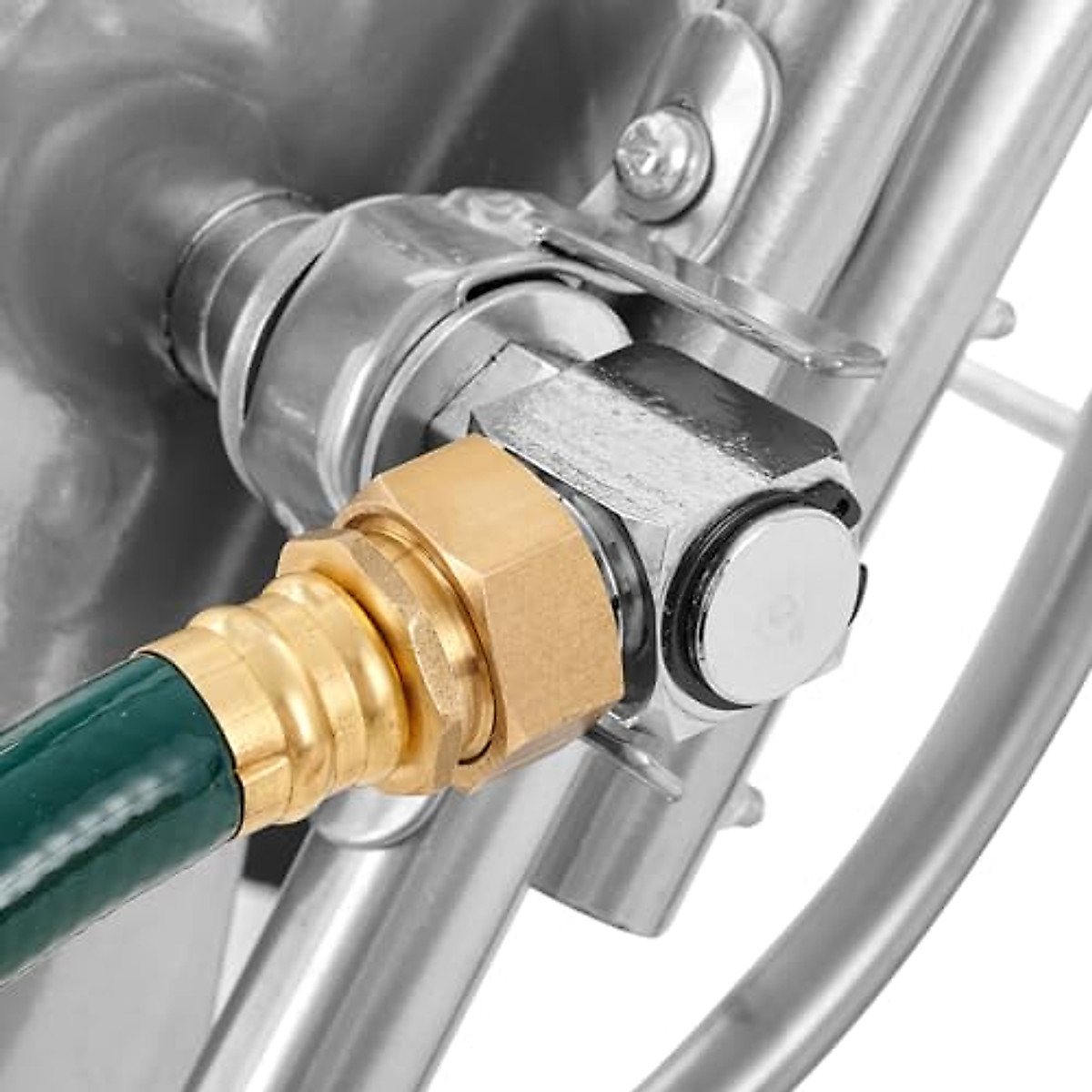 VEVOR Hose Reel Cart - Mobile Heavy Duty Steel Garden Tool Cart with Wheels, Holds up to 175 ft of 5/8'' Hose