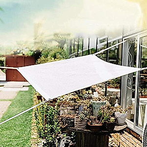 ALBN Sun Shade Cloth Shade Netting 90% UV Blocking Breathable Weather Resistance HDPE for Balcony Patio Garden Plants Covering (Color : White, Size : 2x4m)