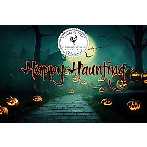 Halloween Fall Wax Melts 16 Ounces Made in America. Halloween Wax Warmer Melts - Farm Raised Candles - 5 Pack - 30 Cubes - Candy Corn, Trick or Treat Haunted Mansion Wax Melts