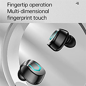 Wireless Bluetooth Headphones, HiFi Stereo Sound & Noise Reduction, Waterproof Digital Display Touch-Control Bluetooth 5.2 Earbuds, for Sport, Gaming