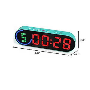 LUCORB Portable Gym Timer for Home Gym, Interval Workout Timer Countdown Stopwatch with Time Progress Bar/Rounds, Easy to Use Fit Boxing Tabata HIIT Emom Fitness