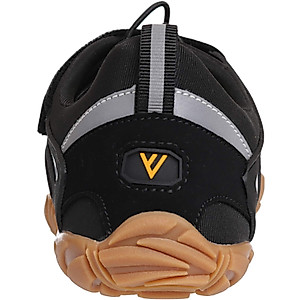 WHITIN Men's Trail Running Shoes Minimalist Barefoot Wide Width Toe Box Size 12 Gym Workout Fitness Low Zero Drop Sport Breathable Beach Black Gum 45