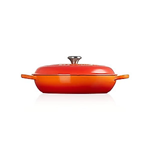 Le Creuset Enameled Cast Iron Signature Braiser, 5 qt. , Flame