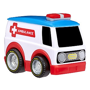 Little Tikes, My First Cars, Crazy Fast Cars 2-Pack Racin’ Responders, Fire Truck, Ambulance, Pullback Toy Car Vehicle Goes up to 50 ft