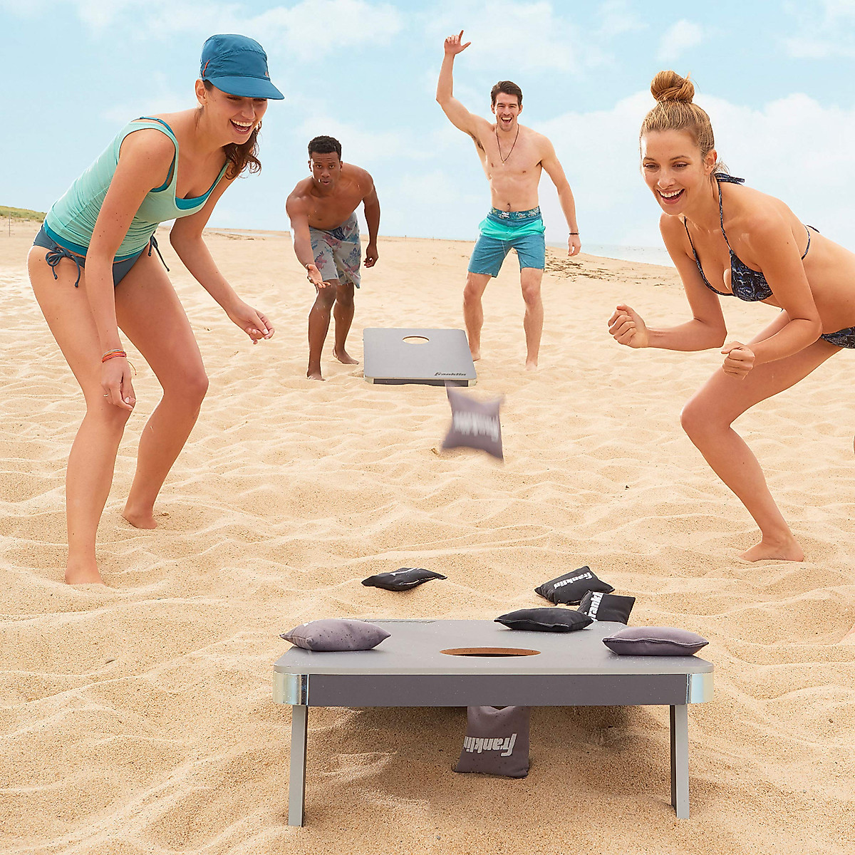 Franklin Sports 36" Cornhole Set — Includes 36-Inch x 24-Inch Targets, 8 Regulation Bean Bags, and Carry Bag