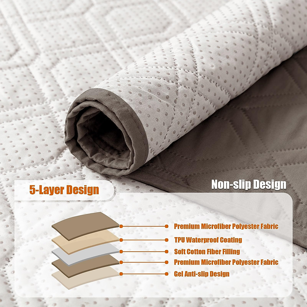 Couch Arm Covers, Non-Slip 100% WATERPROOF Sofa Arm Covers Set of 3 Washable Sofa Armrests Covers for Living Room Recliner Chair Arm Covers Protectors for Leather Sofa Armrest Slipcover ( Color : #13