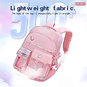 FMCEUEX Kawaii Backpack For Boys Girls,Unicorn Rainbow School Backpacks,With Compartments Applicable to Laptop Bag Travel Bag,Blue Medium 16.5in