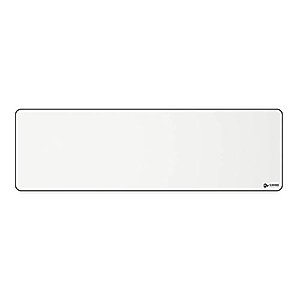 Glorious Extended Gaming Mouse Pad/Mat - Long White Cloth Mousepad, Stitched Edges | 11"x36" (GW-E)