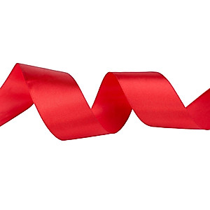 ATRBB 25 Yards 1-1/2 inch Wide Satin Ribbon Perfect for Wedding,Handmade Bows and Gift Wrapping(Red)