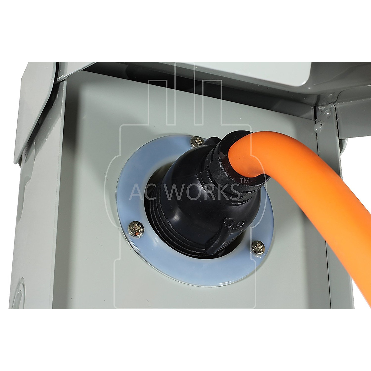 AC WORKS Super Durable Industrial Grade Locking Power Input Inlet (L14-30 Metal Box)