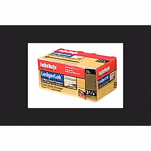 FastenMaster FMLL358-50 LedgerLOK Ledger Board Fastener, 3-5/8 Inches, 50-Count , Gray