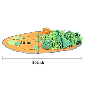 HERCOCCI 30" x 16" Large Rabbit Foraging Mat Toys with Fixing Handle, Washable Polar Fleece Feeding Mat Fun Game Interaction Treat Dispenser for Rabbit Bunny Guinea Pigs Chinchillas Ferrets