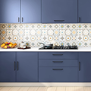 Ravinte 10 Pack 8-13/16" Square Cabinet Pulls Matte Black Stainless Steel Kitchen Cupboard Dresser Handles Cabinet Handles 8-13/16" Length, 6-1/4" Hole Center