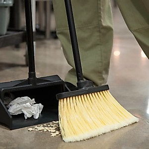 Carlisle FoodService Products 3686500 Duo-Sweep Flagged Angle Broom, 56" Length