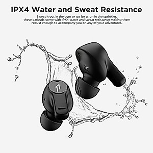 1MORE PistonBuds Bluetooth Headphone 5.0 with 4 Built-in Mics ENC for Clear Call, True Wireless Earbuds,IPX4, 20H Playtime, HiFi Stereo in-Ear Deep Bass Headset