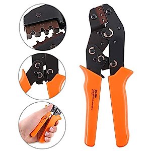 Glarks SN-28B Terminal Professional Pin Crimping Tool for 2.54mm 3.96mm 28-18AWG 0.1-1.0mm2