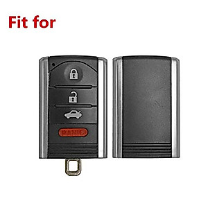 Ezzy Auto Black and Rose Silicone Rubber Key Fob Case Key Covers Key Jacket Skin Protectors fit for Acura ILX RDX TL ZDX