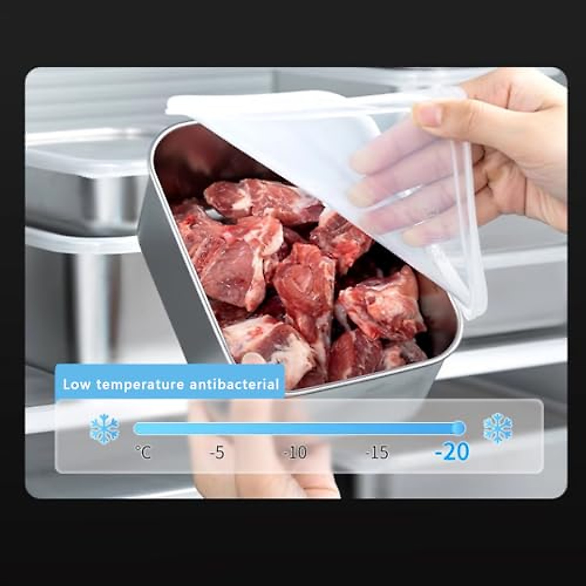 Pujito Stainless Steel Food Storage containers with Lids Snack Containers Food Prep Containers Stackable Small Bowls for Salad, Sandwich, Fruit, Ice Cream (6)