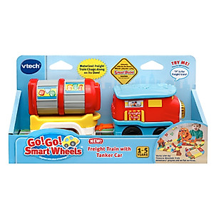 VTech Go! Go! Smart Wheels Freight Train with Tanker Car