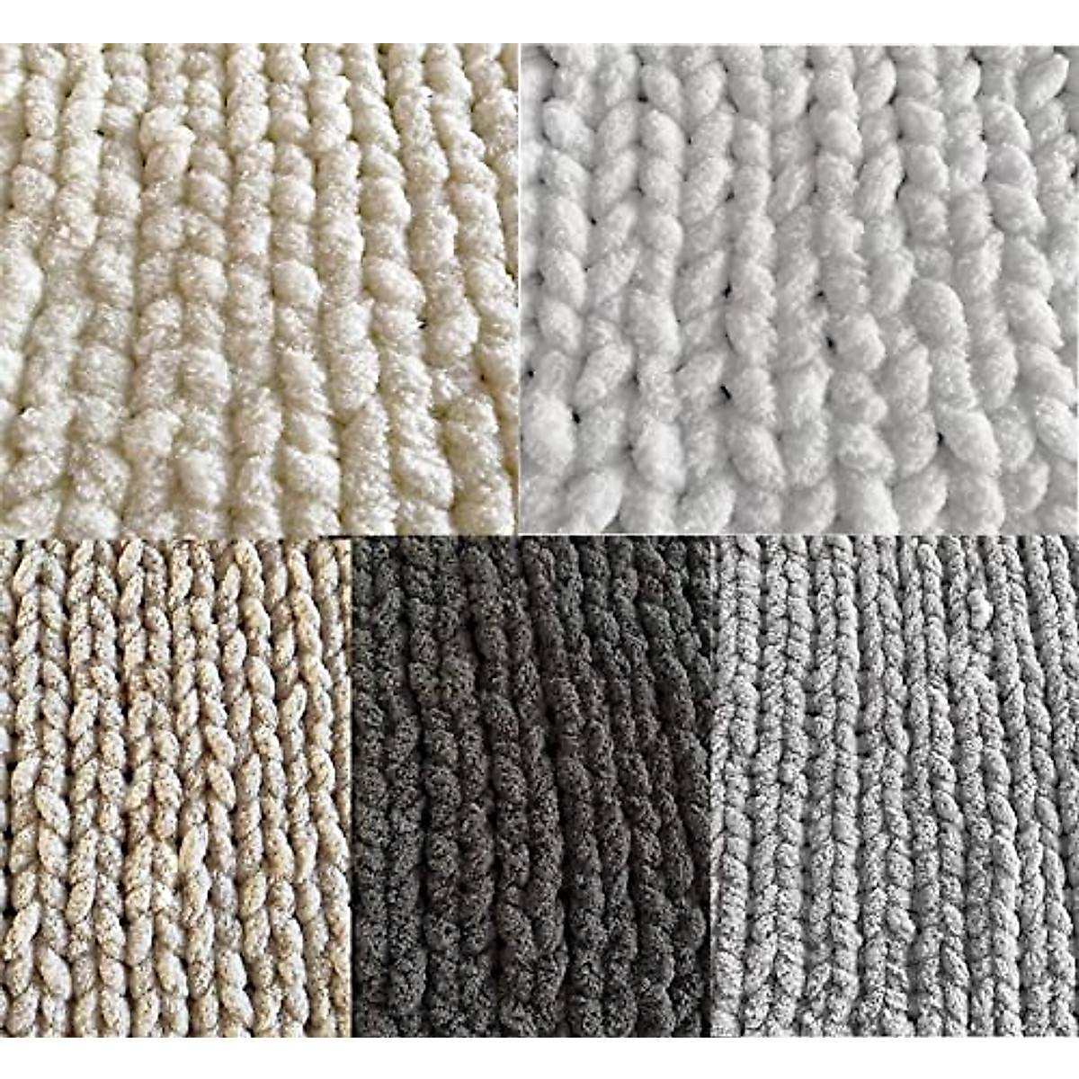 Chunky Yarn for Arm Knitting Blanket Dark Green Chunky Chenille Yarn