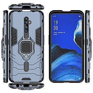 J&H Phone Case for Oppo Reno2 F,Ring Holder Case for Oppo Reno2 F, Finger Loop Case with 360 Degree Rotatory Ring Stand for Oppo Reno2 F