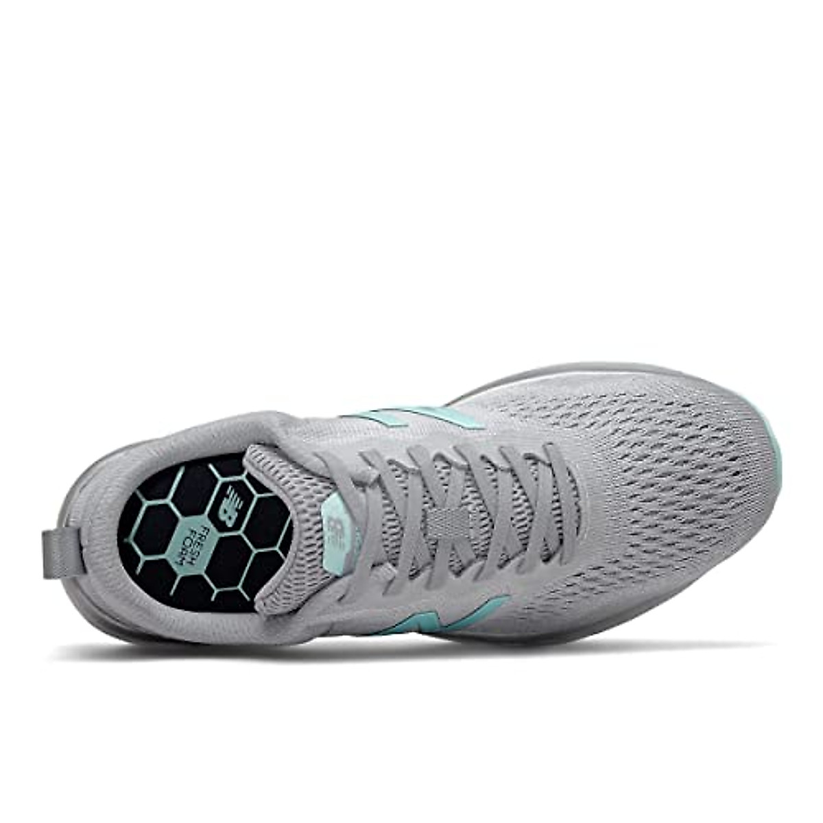 New Balance Women's Fresh Foam Arishi V3 Running Shoe, Grey/Teal, 7.5