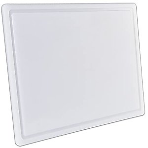 Thirteen Chefs Plastic Cutting Board with Juice Groove - Extra Large Cutting Board for Meat, Grilling, BBQ, Smoking, Fruit, and More - 30" x 18" x 0.5" - White