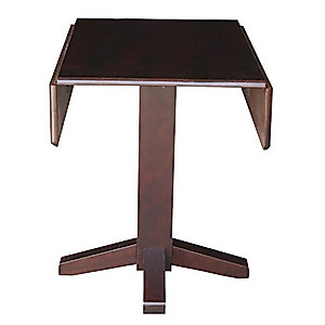 International Concepts Drop Leaf Dropleaf Table, Rich Mocha