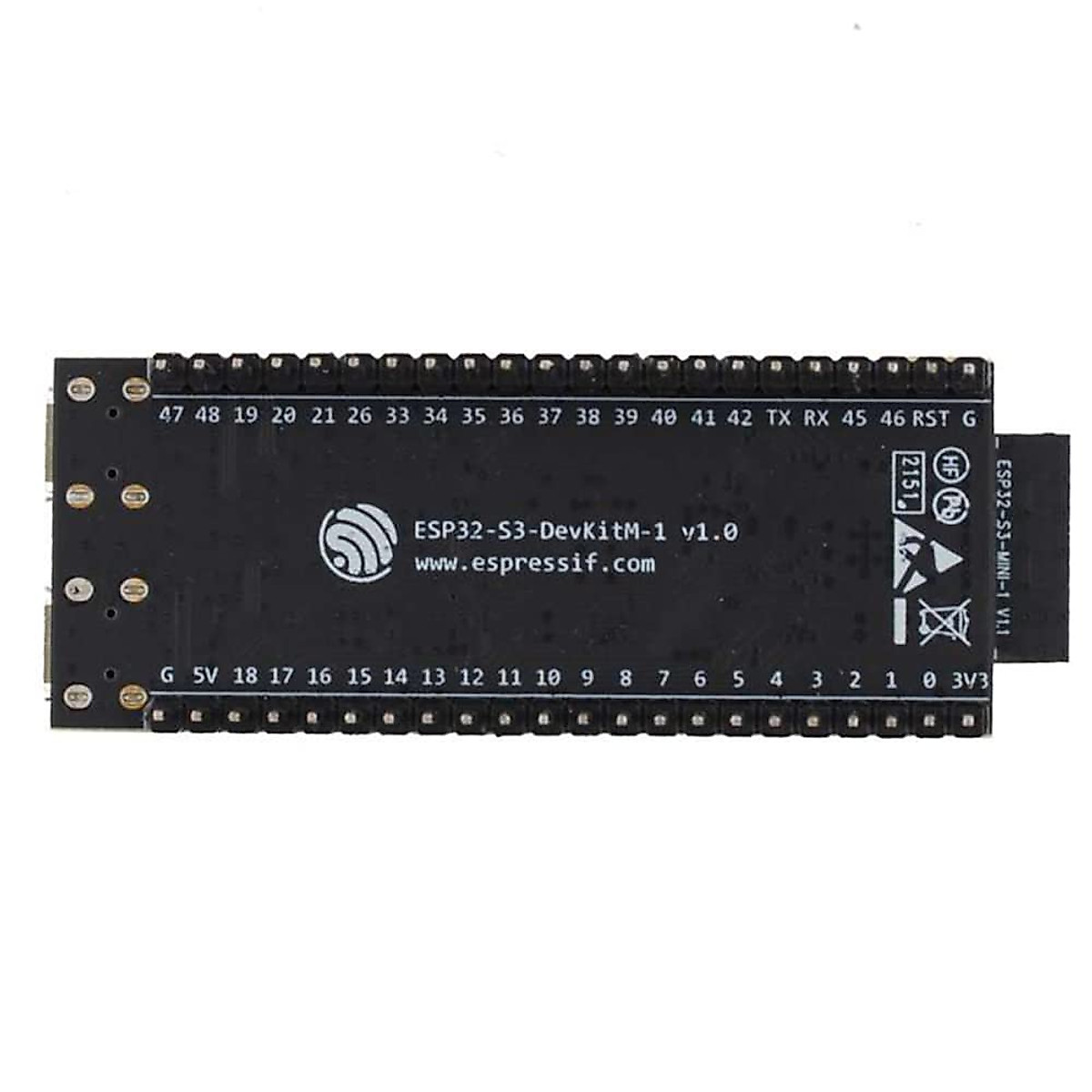 DIYmall ESP32-S3-DevKitM-1-N8 Development Board ESP32-S3-MINI-1 Wi-Fi+BT+BLE Module 8MB Flash ESP32-S3FN8 Chip PCB Antenna