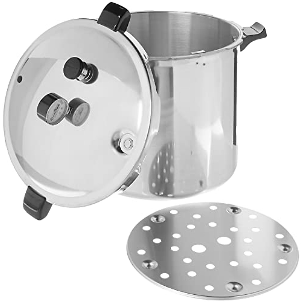Presto 01784 23-Quart Induction Compatible Pressure Canner, Silver