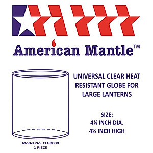 AMERICAN MANTLE Lantern Globe (Same as 2000026611): CLG8000