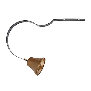 GoldTiger Dog Doorbell,Fixed Metal Dog Doorbell,Dog Bell for Door Potty Training,Bell for Dogs to Ring to go Outside,Manual Assemble Wall Mounted Dog Door Bell (Black)