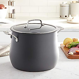 Cuisinart 12-Quart Stockpot, Hard Anodized Contour Stainless Steel w/Cover, 6466-26