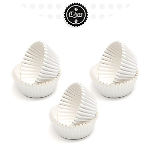 qiqee 1500 PCS White Cupcake Liners Muffin Linner No Smell,Food Grade Baking Cups（Standard Size）