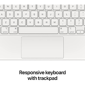 Apple USB-C Magic Keyboard for 11-inch iPad Pro 3rd Gen & iPad Air 4th Gen - White (Renewed)